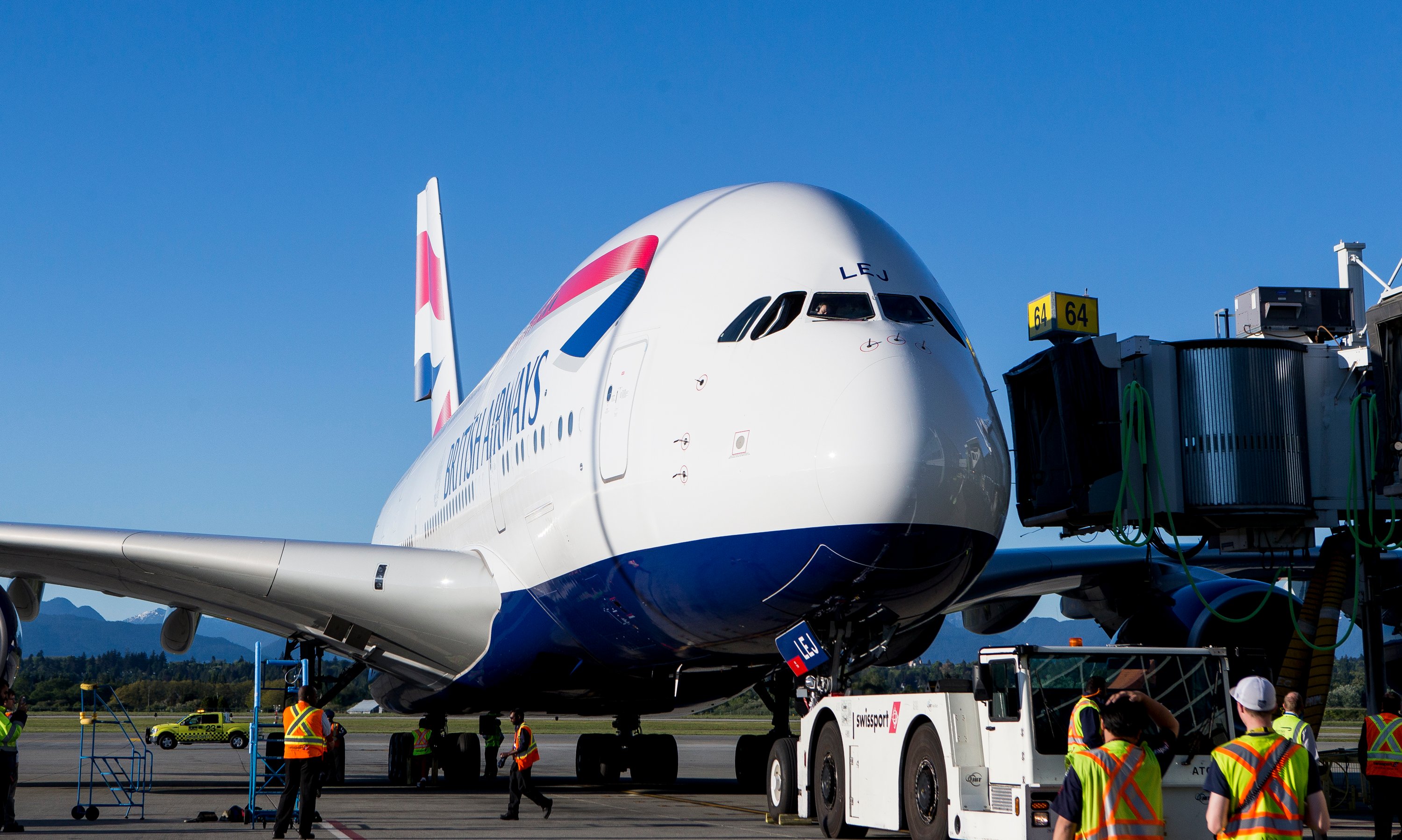British Airways A380 Lands at YVR | YVR British Airways A380 Lands at YVR | YVR