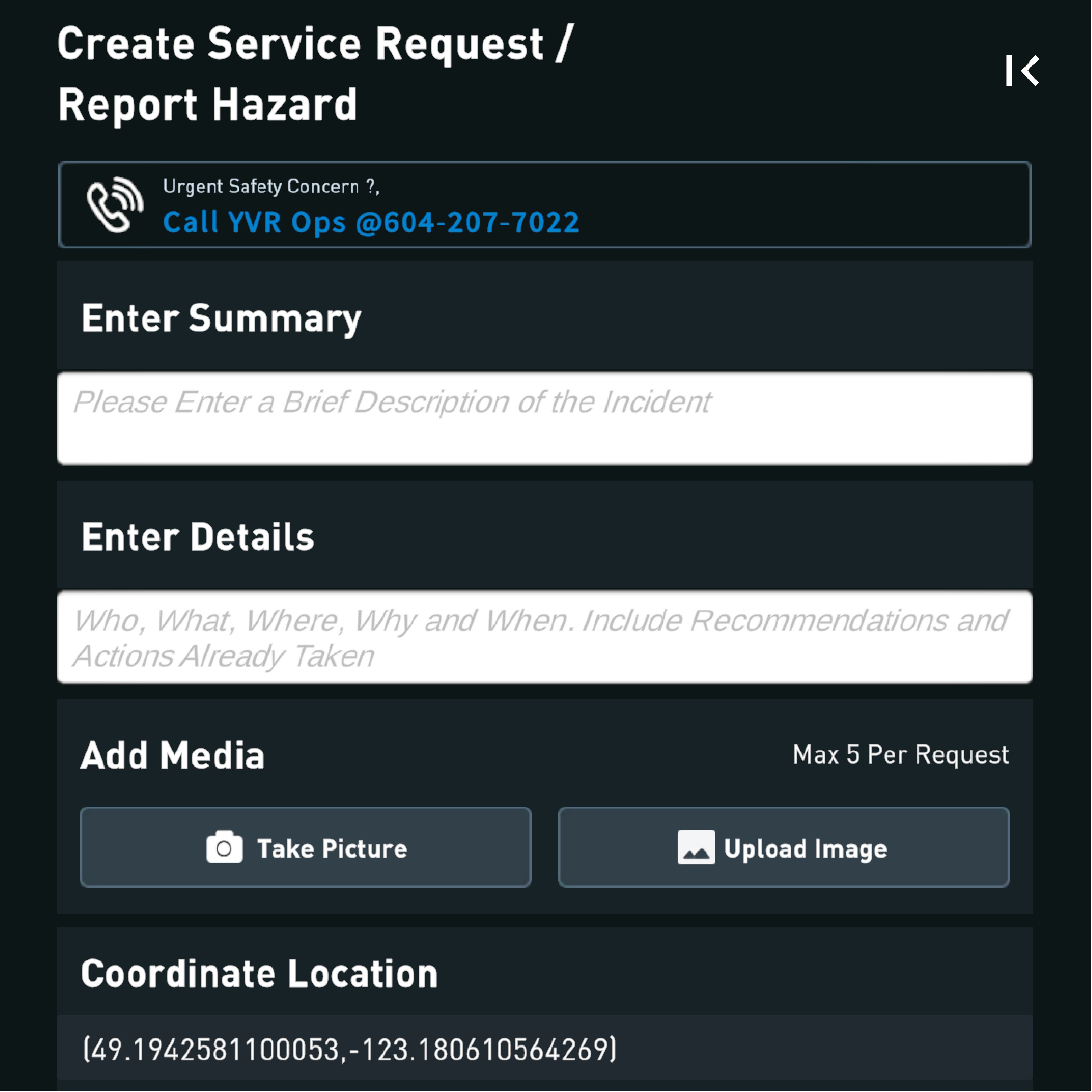 Safety Reporting | YVR